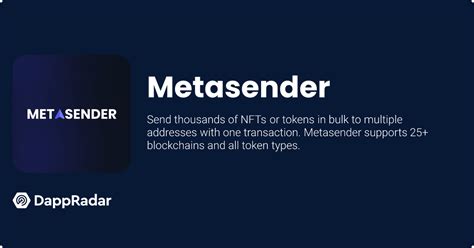 Metasender Analytics Dappradar