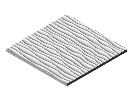 Wavy Wall Tile By William Download Free Stl Model