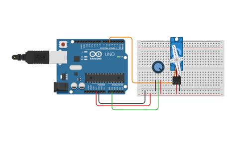 Circuit Design Servo Knob Tinkercad