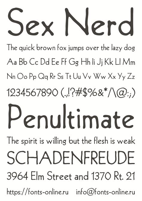 Sex Nerd Font
