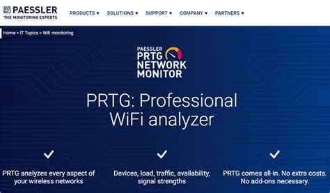 Top WiFi Analyzers WiFi Monitoring Software In