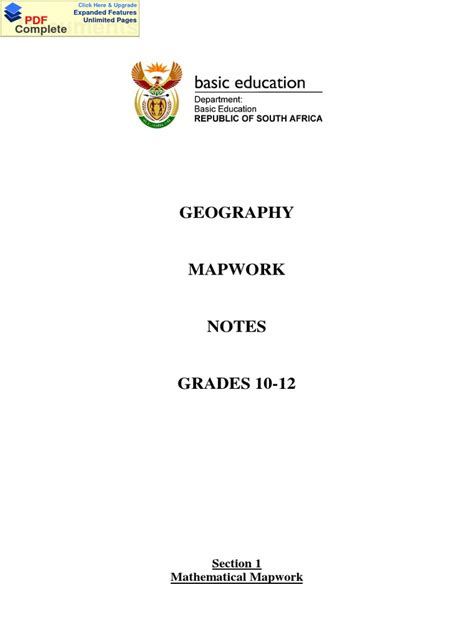 Self Study Geography Mapwork Gr 10 12 Pdf Download Free Pdf Image