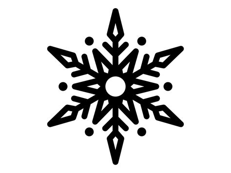 Snowflake SVG Snowflake Silhouette Winter Clip Art Christmas Etsy