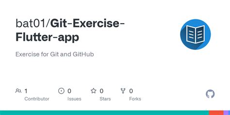 Github Bat01git Exercise Flutter App Exercise For Git And Github