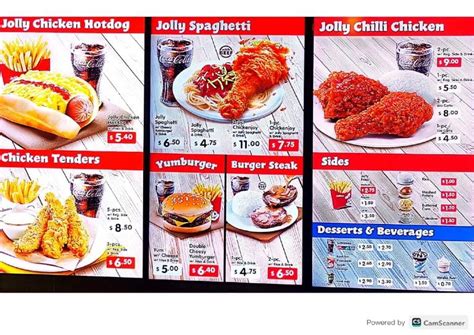 Jollibee Menu Jollibee Singapore Menu With Prices Updated 2026