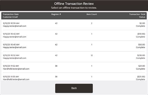 Offline Transactions