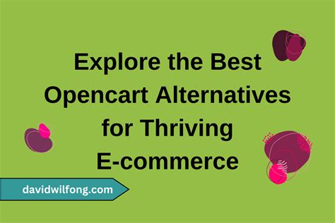 Explore The Best OpenCart Alternatives For Thriving E Commerce