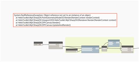 strange error system nullreferenceexception helixtoolkit dynamo
