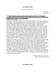 MLC DL SFC MORALES EXSUM PRACTICE Docx CLASSIFICATION EXECUTIVE SUMMARY ES Dec