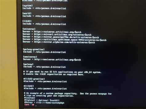 fresh artix install can t download packages r artixlinux