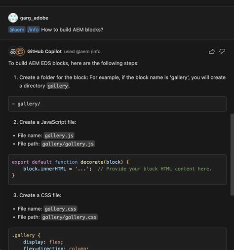 GitHub Adobe Aem Github Copilot Github Copilot Chat Extension For