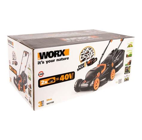 Worx Draadloze grasmaaier WG779E | Voordelig