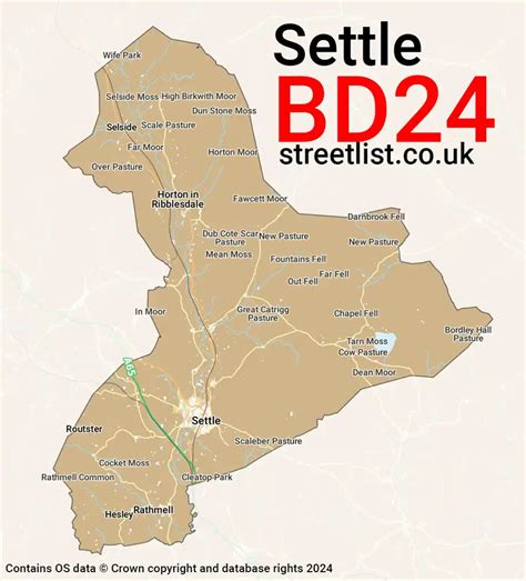 Bd24 Postcode District For Settle Maps Crime Schools And Property