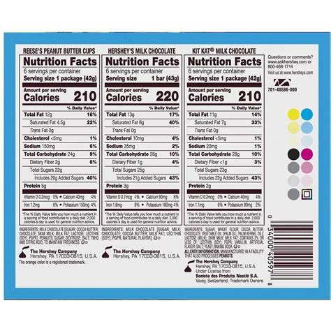 Hersheys Candy Bars 18 Piece Variety Pack Candy Warehouse