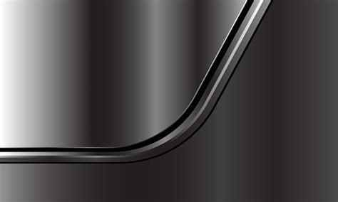 추상적인 실버 블랙 라인 곡선은 다크 그레이 메탈릭 디자인의 모던한 럭셔리 미래 지향적 인 배경 일러스트에 겹칩니다 0명에 대한 스톡 사진 및 기타 이미지 Istock