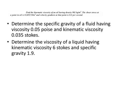 Fluid Mechanics Properties Of Fluid Numerical Part PPTX