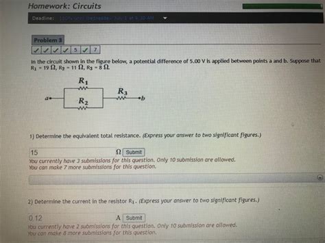 Solved Homework Circuits Deadline Unt Wednesday July Chegg