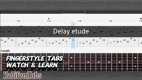 Delay Etude Electric Guitar Exercise Tabs Youtube