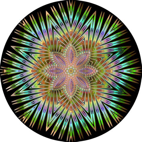 Chromatic Symmetric Mandala Openclipart