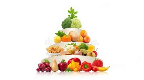 Healthy Eating Guide Nutritional Pyramid Food Education Infographic