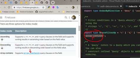 Feature Request Support Array Contains Issue Angular Angularfire Github