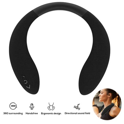 Wearable Wireless Neck Speaker Bluetooth 50 Neckband Speakers With