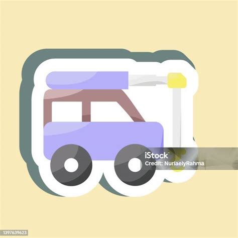 스티커 크레인 교육 기호에 적합합니다 편집 가능한 간단한 디자인 디자인 템플릿 벡터 간단한 그림 0명에 대한 스톡 벡터 아트 및