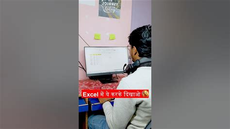 Excel Amazing Challenge 😍 Shorts Excelchallenge Youtube