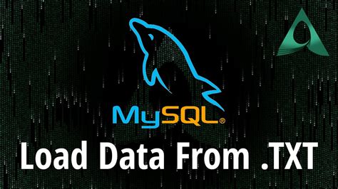 how to load data from txt files into mysql tables youtube