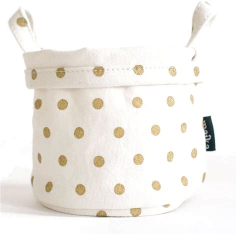 Maika Bucket Bag Small Gold Dots Health And Household