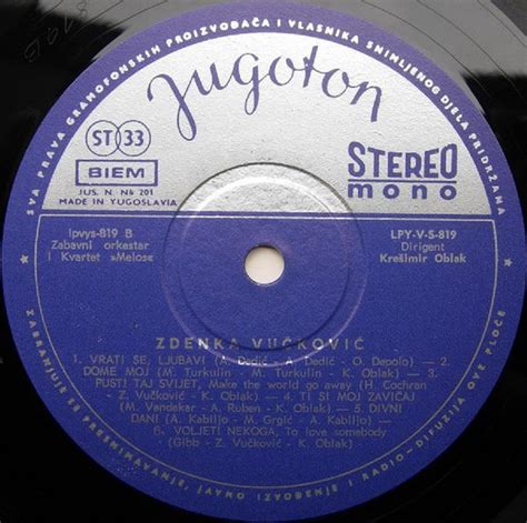 Zdenka Vu Kovi Zdenka Yugoslavia Lpy V S