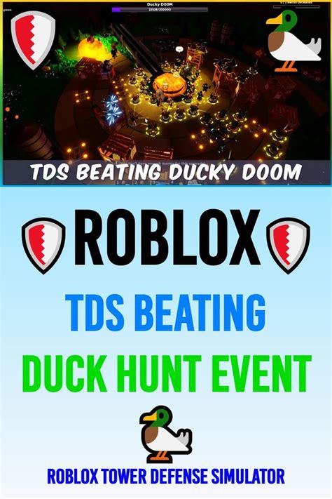 Beating Duck Hunt Event In Tds 🦆 Tower Defense Simulator Duck Hunting