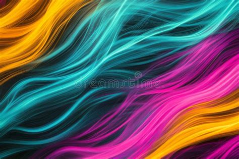 A Futuristic Colorful Abstract Background With Digital Waveforms The Glowing Pulsating Energy