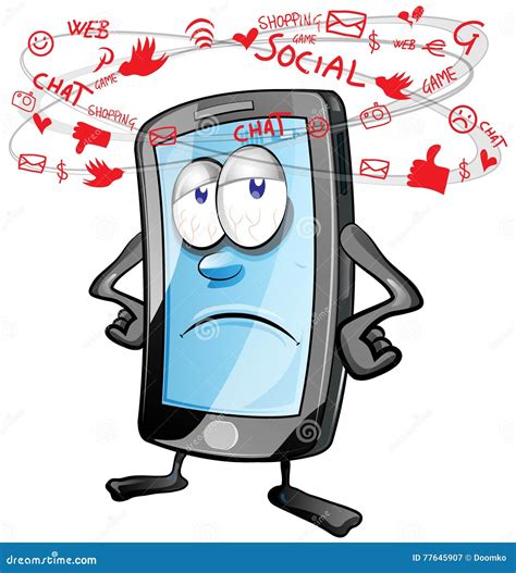 Mobile Social Media Icons Application Interface Screen Concept For Design Work And Animation