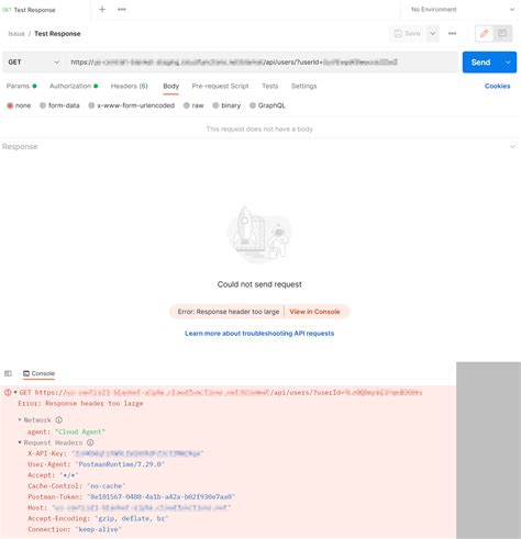 Error Response Header Too Large WebApp Only Help Postman Community