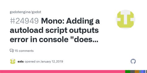 Mono Adding A Autoload Script Outputs Error In Console Does Not Inherit A Node · Issue 24949
