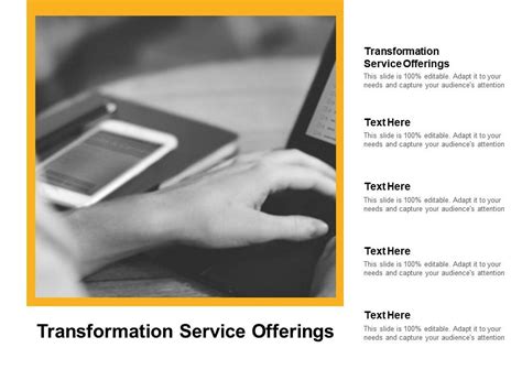 Transformation Service Offerings Ppt Powerpoint Presentation Icon Introduction Cpb Powerpoint