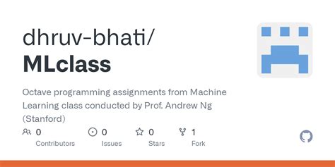 Github Dhruv Bhatimlclass Octave Programming Assignments From Machine Learning Class