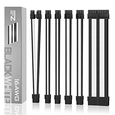 Ezdiy Fab Psu Cable Extension Kit Sleeved Cable Custom Power Supply Sleeved Extension Awg