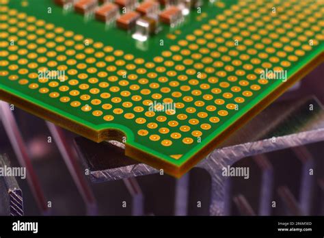 Central Processing Unit Close Up Stock Photo Alamy
