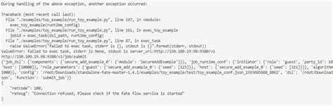 Fate Flow Service Can T Be Connected With Standalone Fate Master Issue