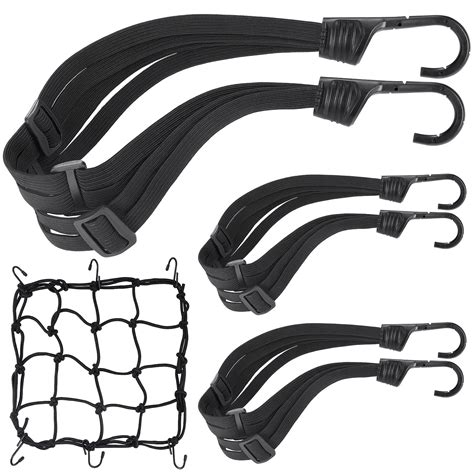 4 Pcs Cinghie Elastiche Moto Corde Elastiche Con Gancio Cinghie