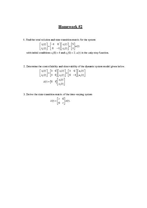 Estimation Theory Homework 2 Homework 1 1 2 2 1 2 Find The Total