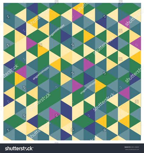 Vector Abstract Geometric Cube Triangle Angular Stock Vector Royalty Free 496120603 Shutterstock