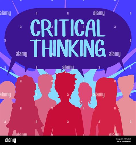 Hand Writing Sign Critical Thinking Word Written On Sequence Of Stages