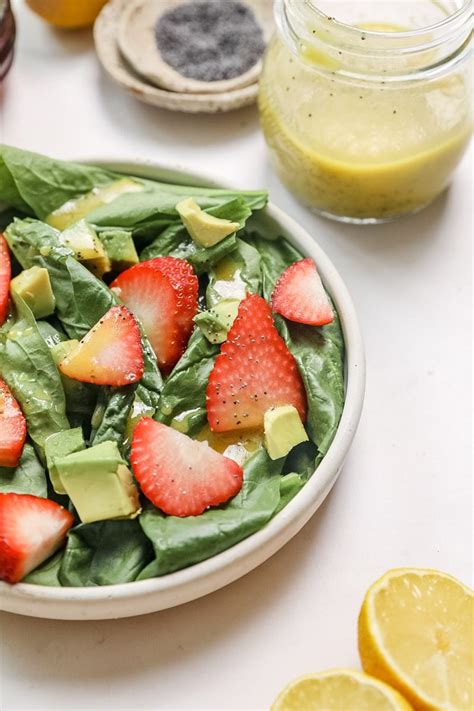 5 Minute Creamy Lemon Poppy Seed Dressing White Kitchen Red Wine