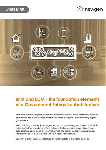 Bpm And Ecm Foundation Of Government Enterprise Architecture