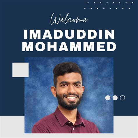 Were Incredibly Excited To Welcome Imaduddin Mohammed To The Reese Team 👏 In His Role As A