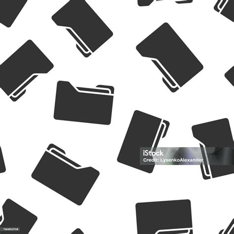 파일 폴더 아이콘 원활한 패턴 배경 흰색 격리된 배경에 벡터 일러스트레이션을 보관하는 문서입니다 스토리지 비즈니스 개념입니다