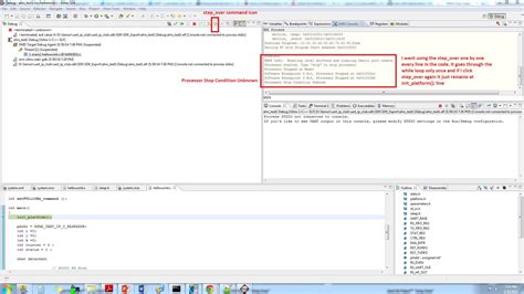 c while loop stops no error or warning message in xilinx sdk on zynq